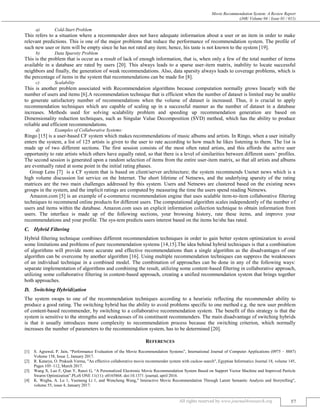 A REVIEW PAPER ON BFO AND PSO BASED MOVIE RECOMMENDATION SYSTEM | J4RV4I1015 | PDF