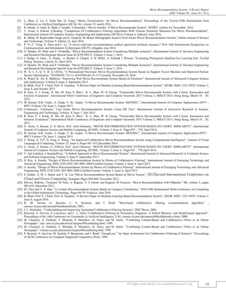 A REVIEW PAPER ON BFO AND PSO BASED MOVIE RECOMMENDATION SYSTEM | J4RV4I1015 | PDF