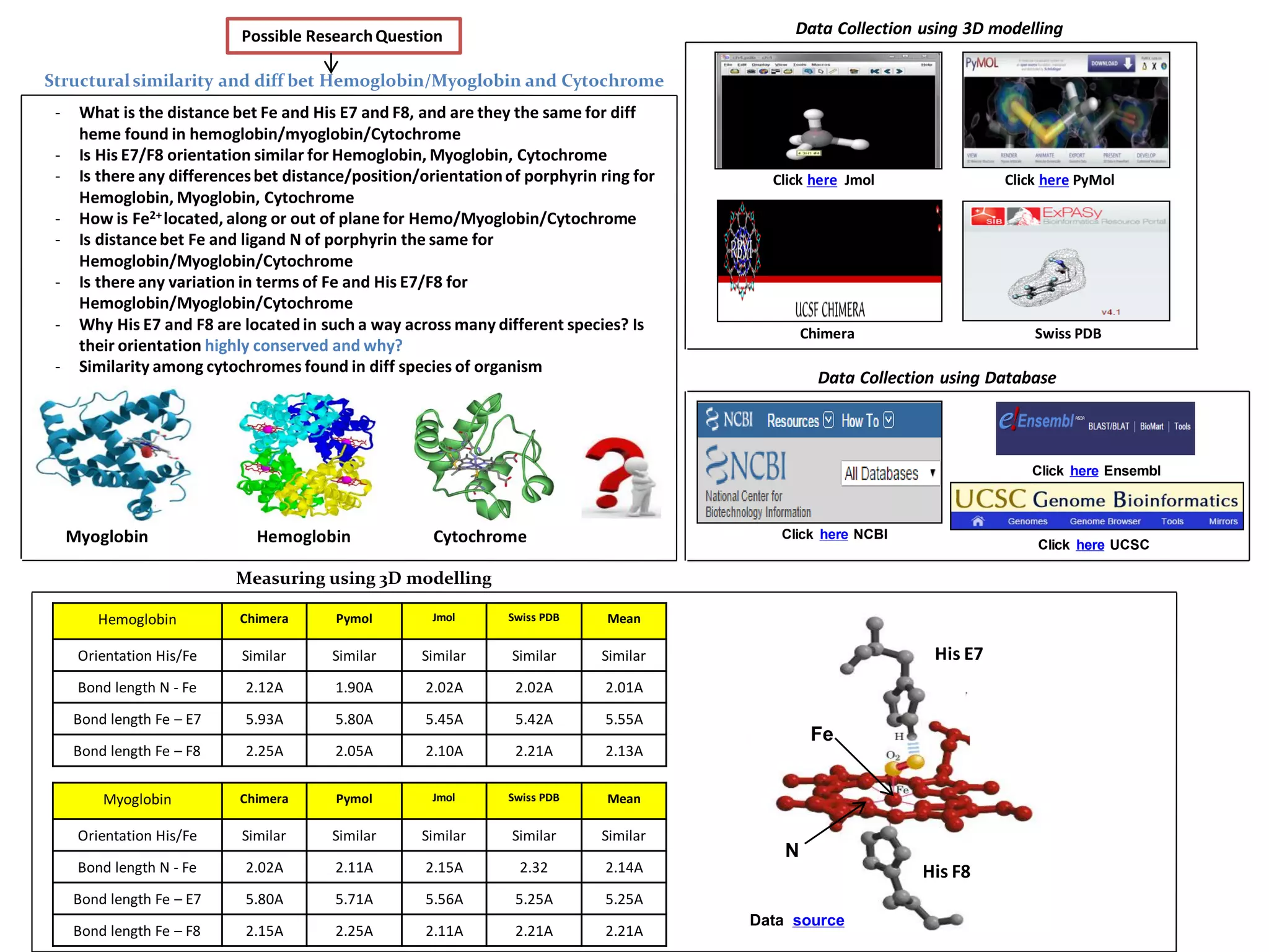 IB Chemistry on ICT, 3D software, Chimera, Jmol, Swiss PDB, Pymol for ...