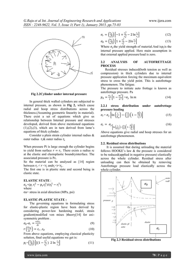 Design and analysis of Stress on Thick Walled Cylinder with and with ...