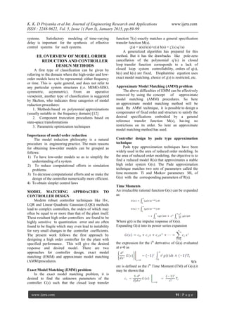 A New Approach for Design of Model Matching Controllers for Time Delay Systems by Using GA ...