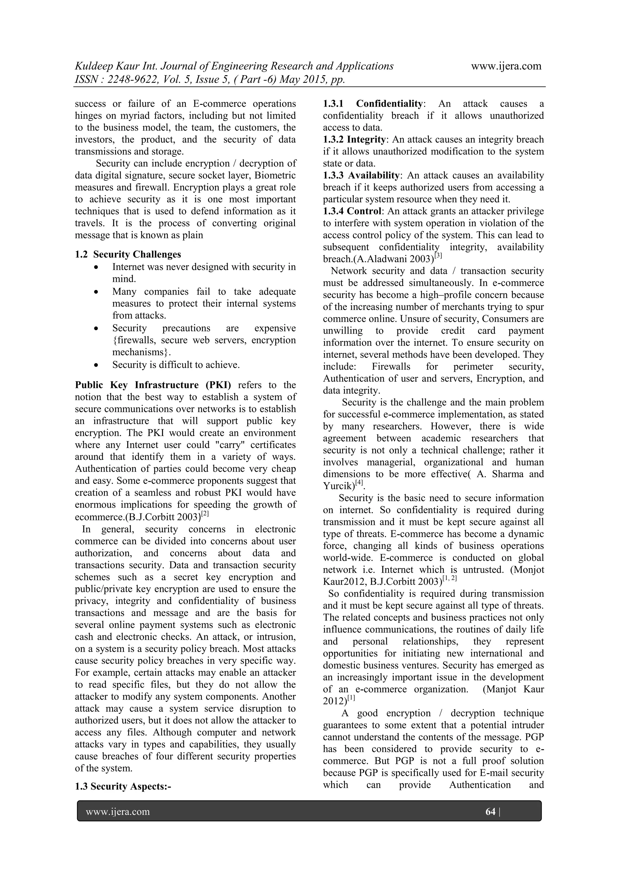 E-Commerce Privacy and Security System | PDF