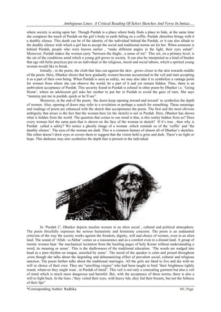 Ambiguous Lines: A critical reading of select sketches and verse in ...