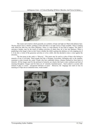Ambiguous Lines: A critical reading of select sketches and verse in ...