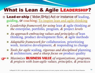 Lean & Agile Organizational Leadership | PDF