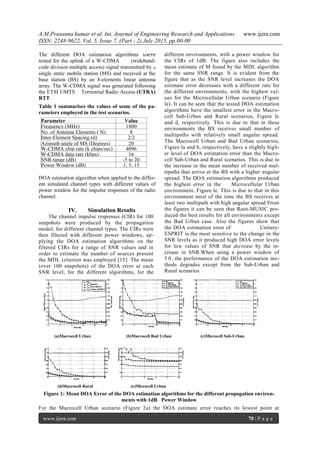 Performance Analysis of Adaptive DOA Estimation Algorithms For Mobile Applications | PDF