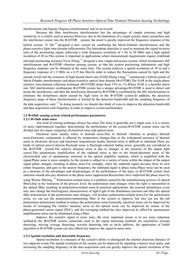 Research Progress Of Phase Sensitive Optical Time Domain Vibration Sensing Technology Pdf