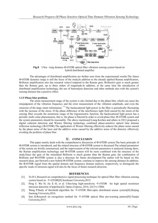 Research Progress of Phase Sensitive Optical Time Domain Vibration ...