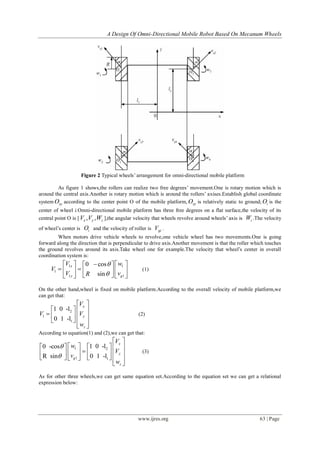 A Design Of Omni-Directional Mobile Robot Based On Mecanum Wheels | PDF