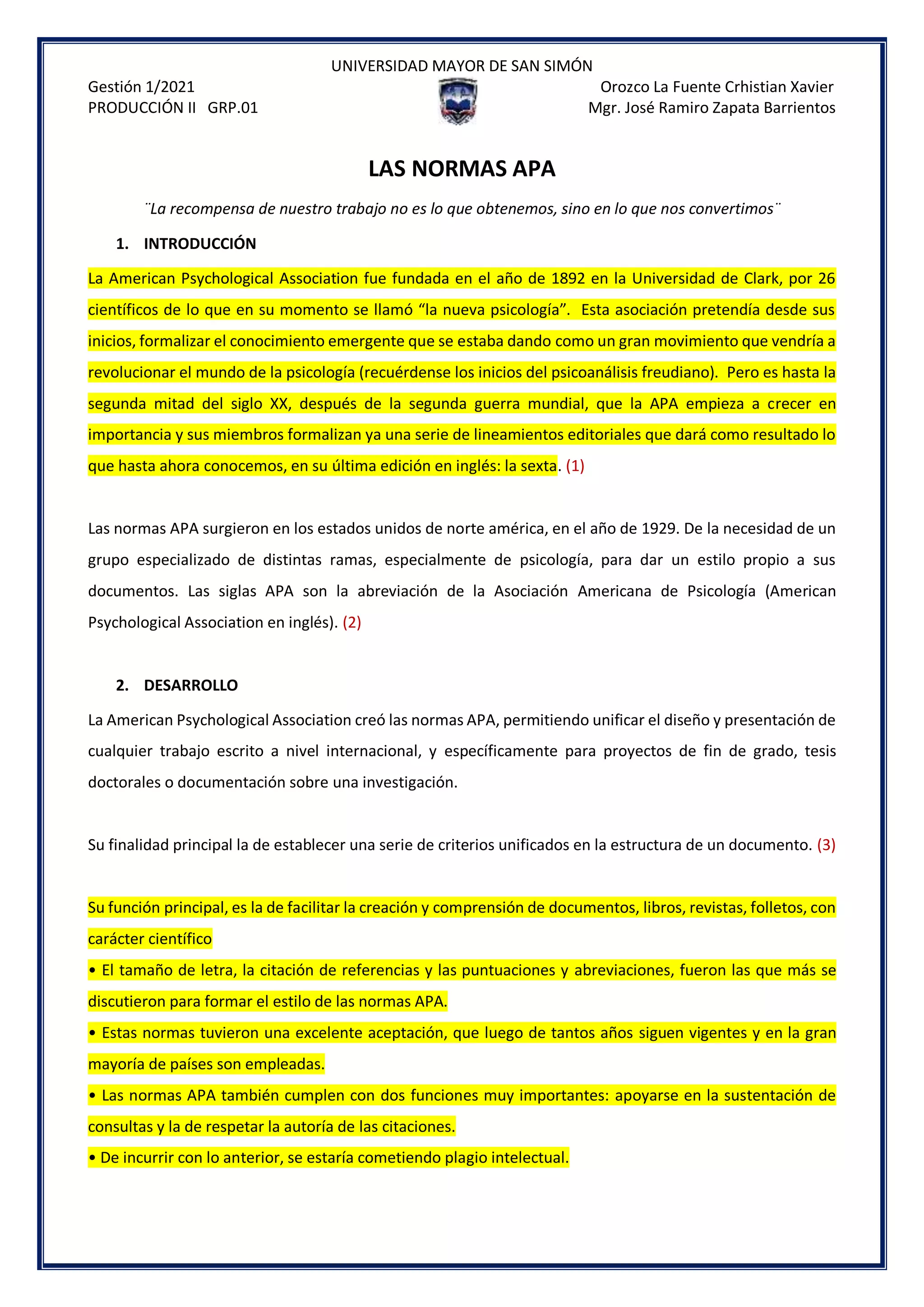 El Modelo o Formato APA | PDF