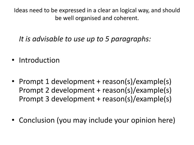 Essay writing FCE | PPTX | Homework and Study | Education