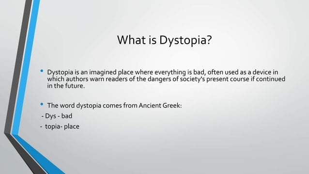 Dystopia | PPTX