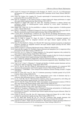 A Review of Severe Plastic Deformation | PDF