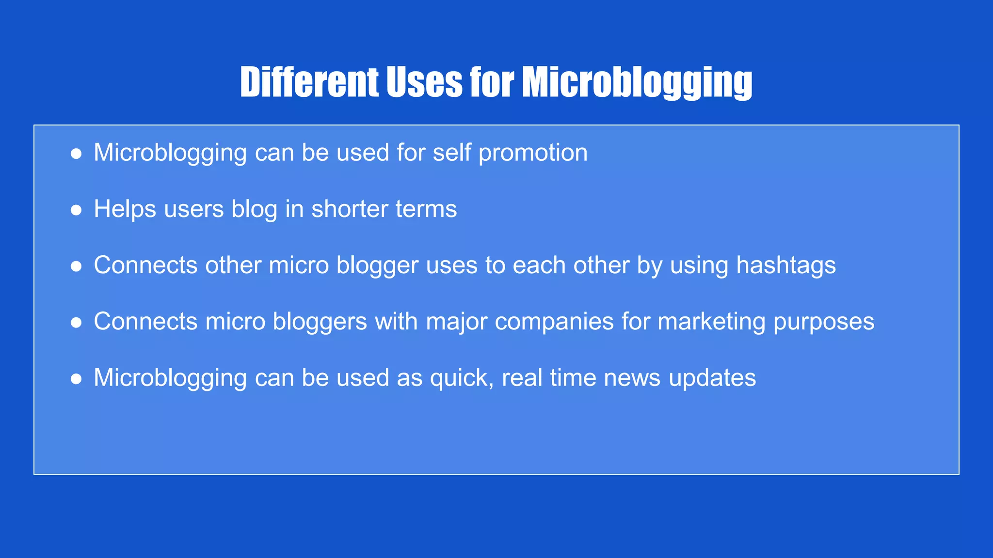 Chapter 11: microblogging | PPTX | Social Networking | Internet