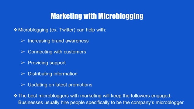 Chapter 11: microblogging | PPT