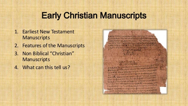 Early Christian Manuscripts