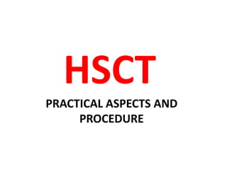 Hsct copy | PPT