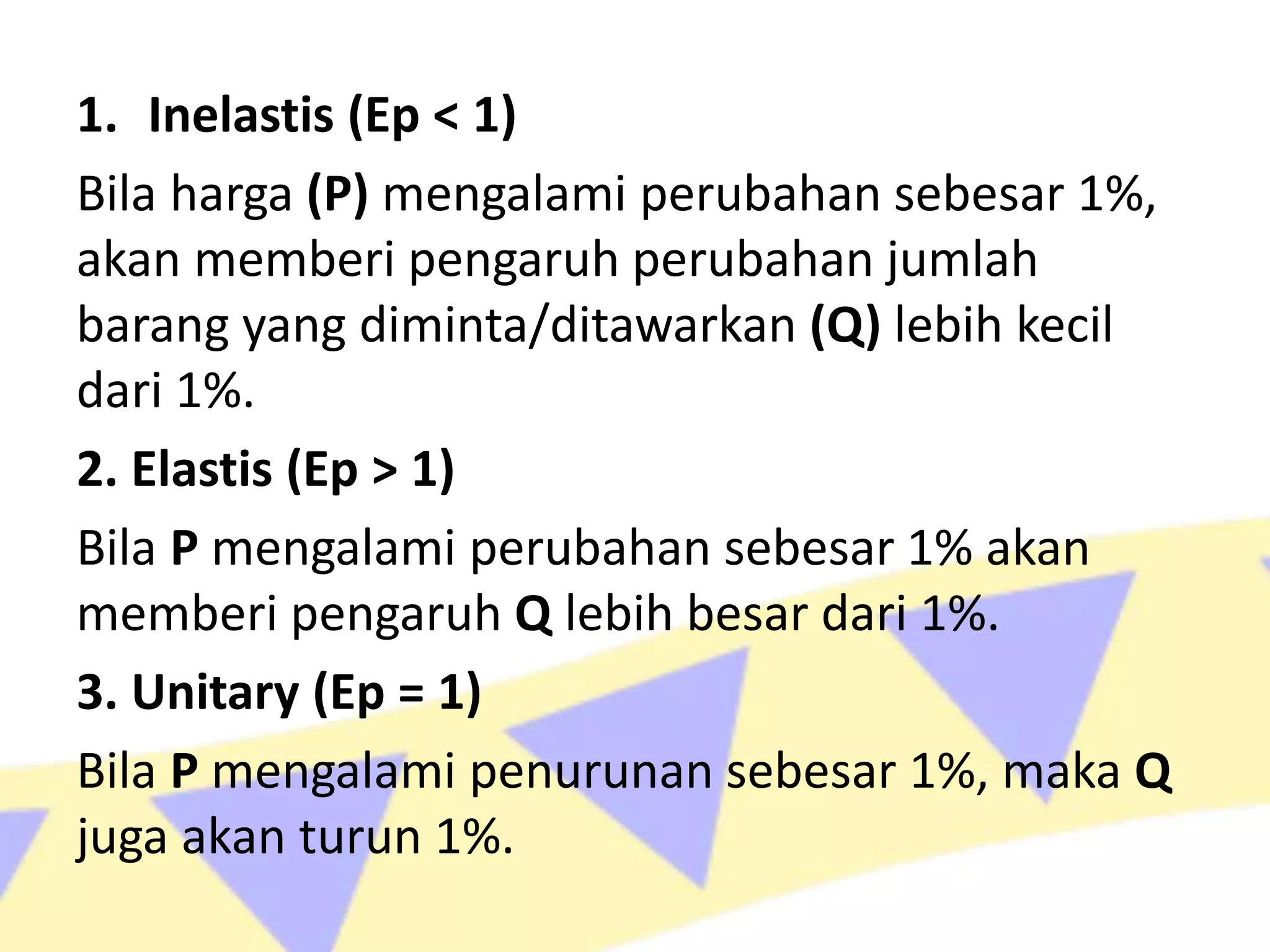 Konsep Elastisitas (ppt ekonomi) | PPT