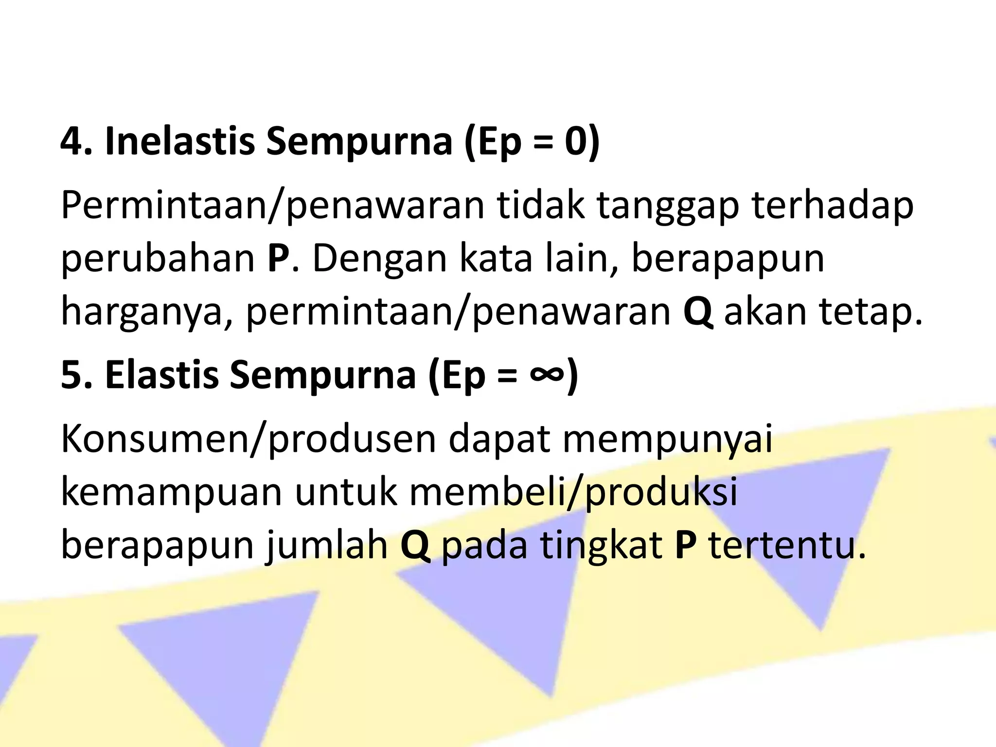 Konsep Elastisitas (ppt ekonomi) | PPT