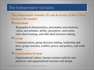 Chapter one in organizational behaviours | PPT