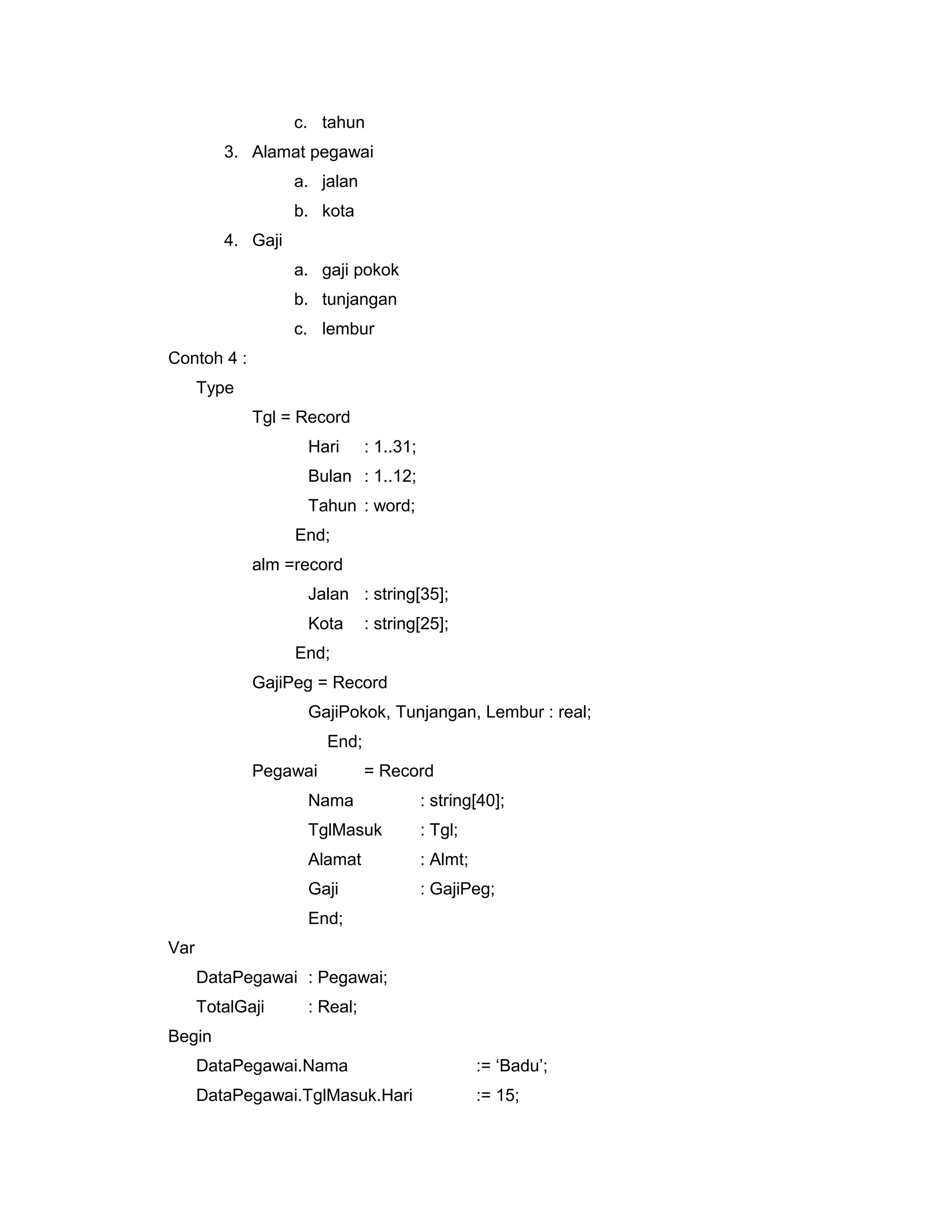 Dasar Pemrograman materi kuliah | PDF