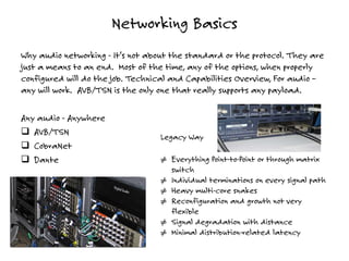 9.) audio video ethernet (avb cobra net dante) | PPT