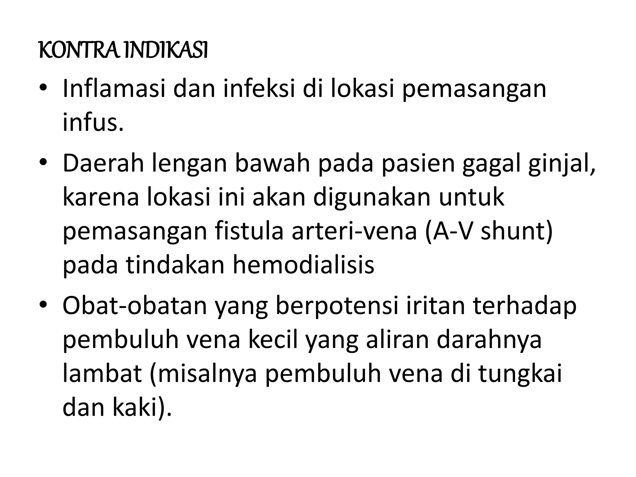 Pemasangan infus | PPTX