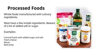 Processed Foods - Making Sense of the Science | PPTX