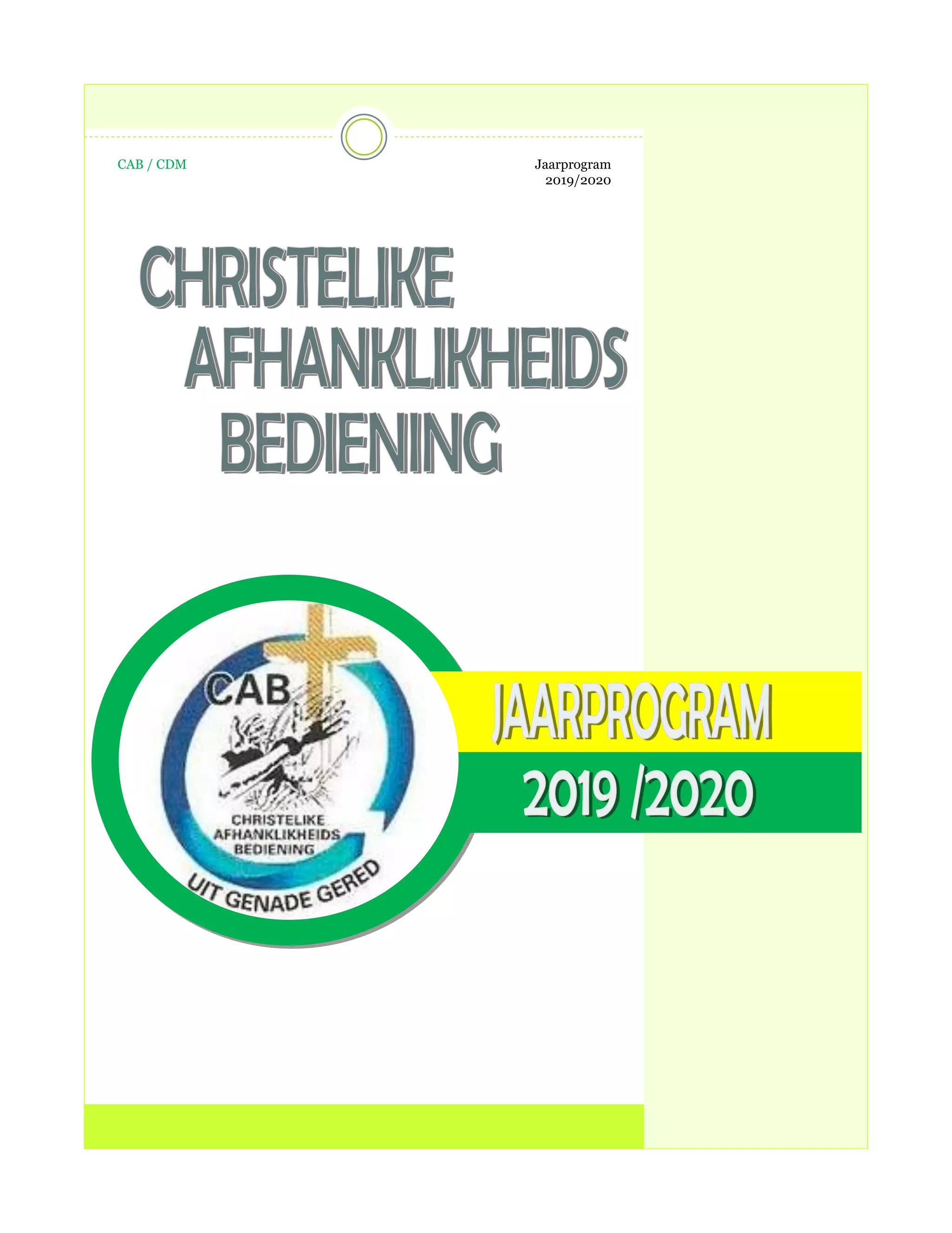 Jaar program 2019 | PDF