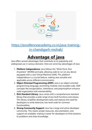 java course in chandigarh... | PDF