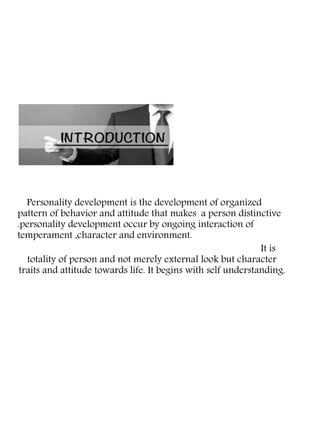 PERSONALITY DEVELOPMENT PPT | PPTX