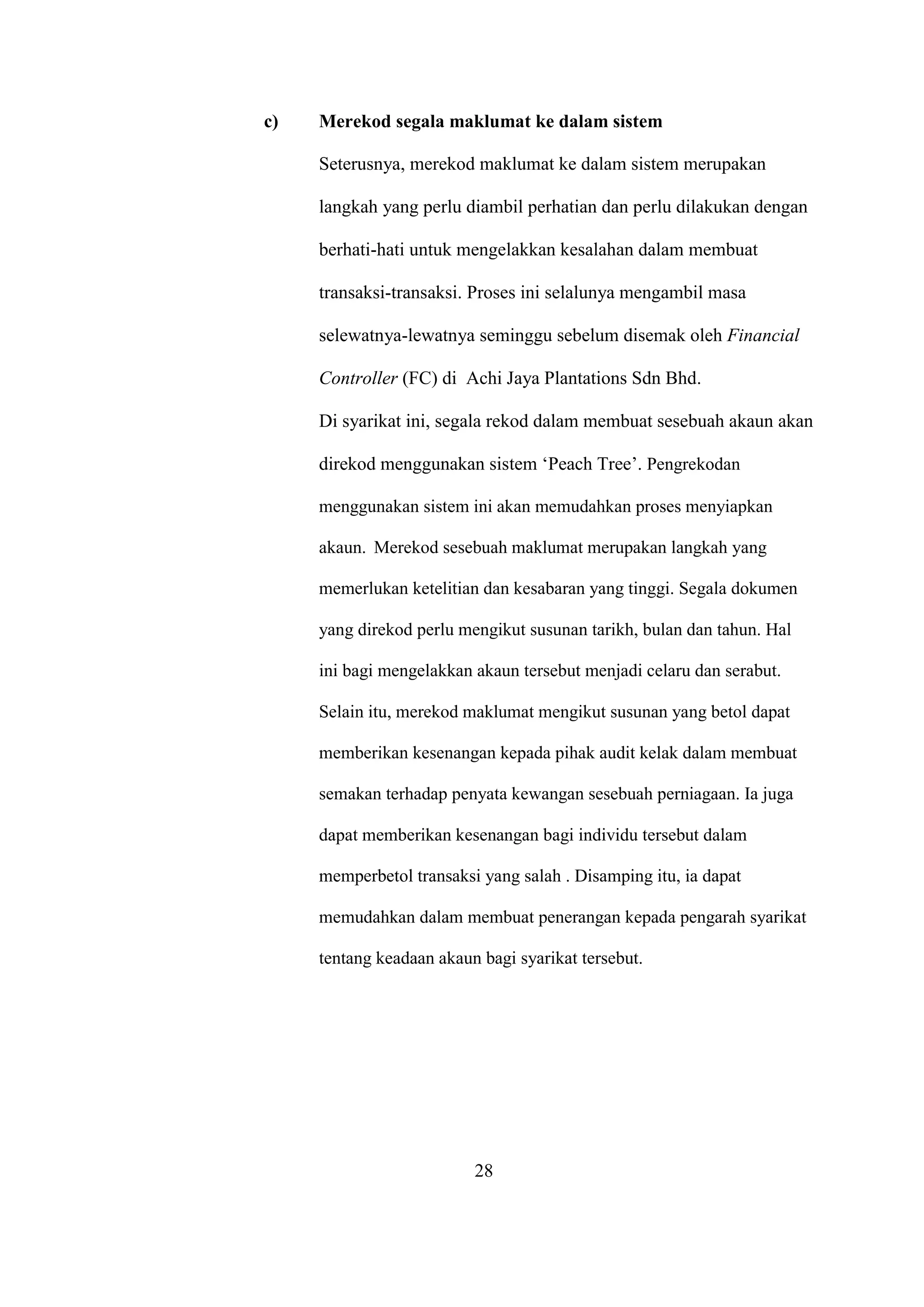 Contoh Report LI Jabatan perdagangan | DOCX