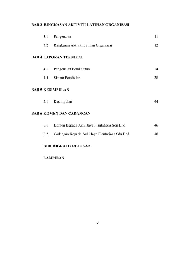 Contoh Report LI Jabatan perdagangan | DOCX