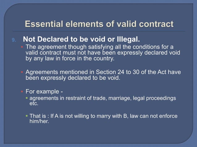 Essential of valid contract | PPTX
