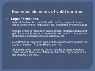 Essential of valid contract | PPTX