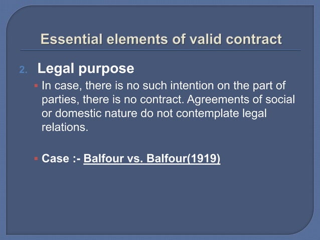 Essential of valid contract | PPTX
