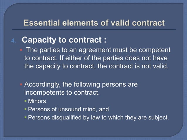 Essential of valid contract | PPTX