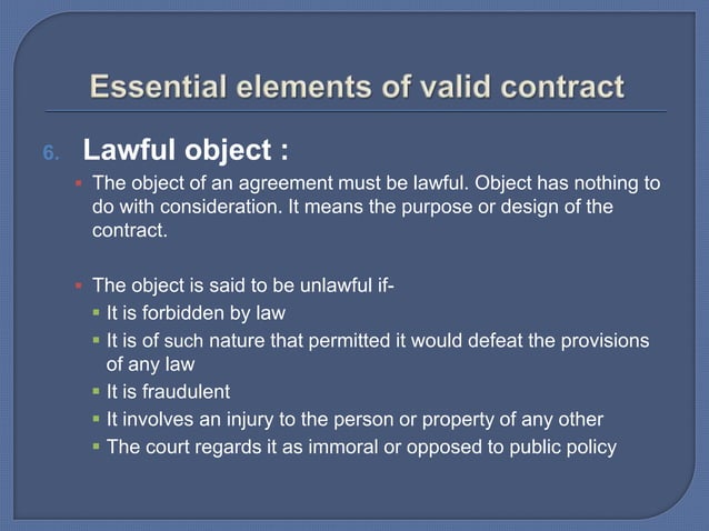 Essential of valid contract | PPTX