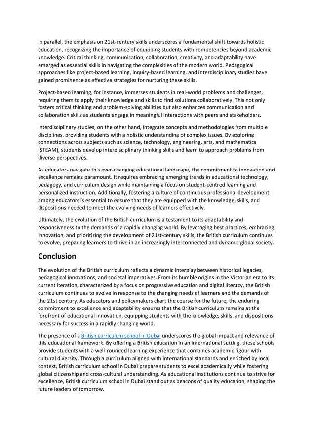 The Evolution and Future of Schooling: Navigating Change in the 21st ...