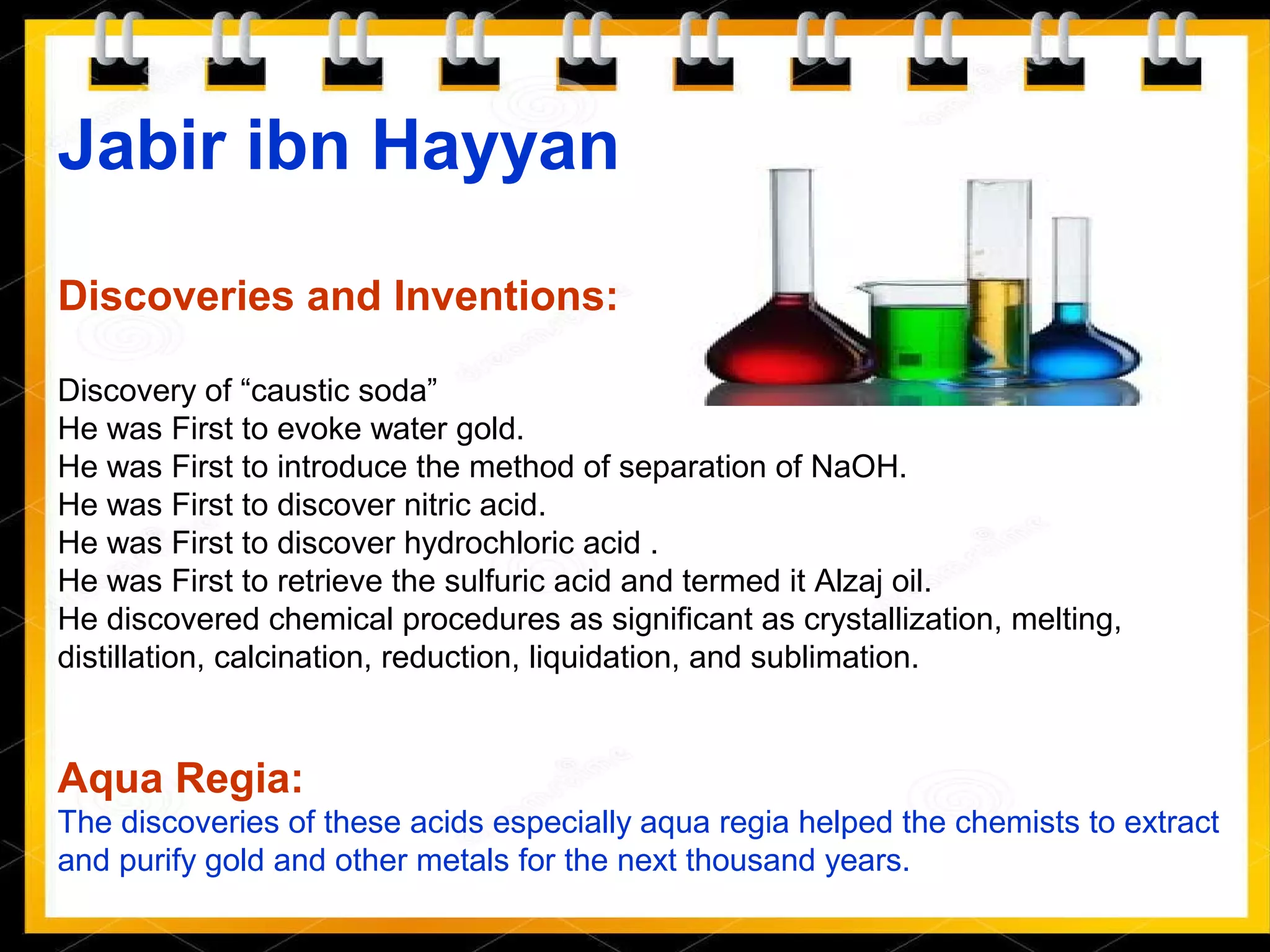 Jabir ibn Hayyan | PPT