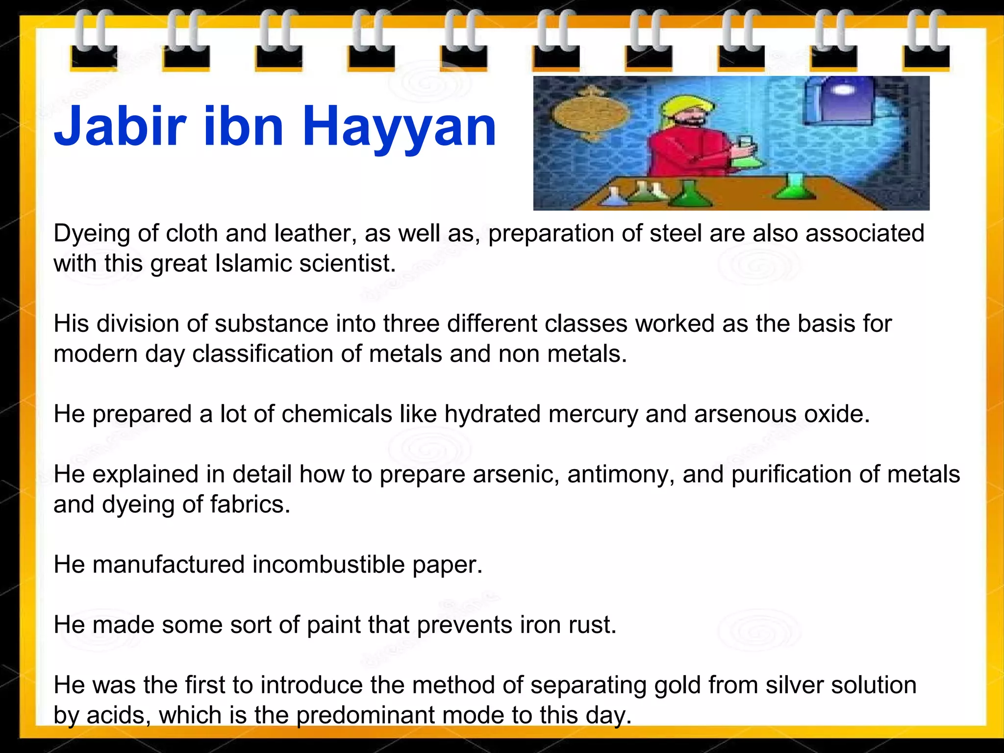 Jabir ibn Hayyan | PPT