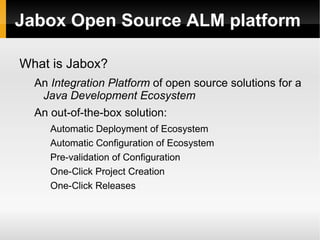 Jabox presentation | ODP