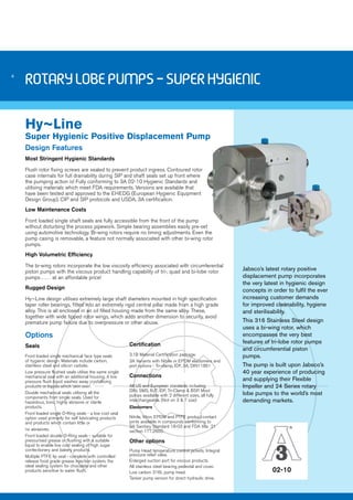 Jabsco Hygienic Product Range | PDF