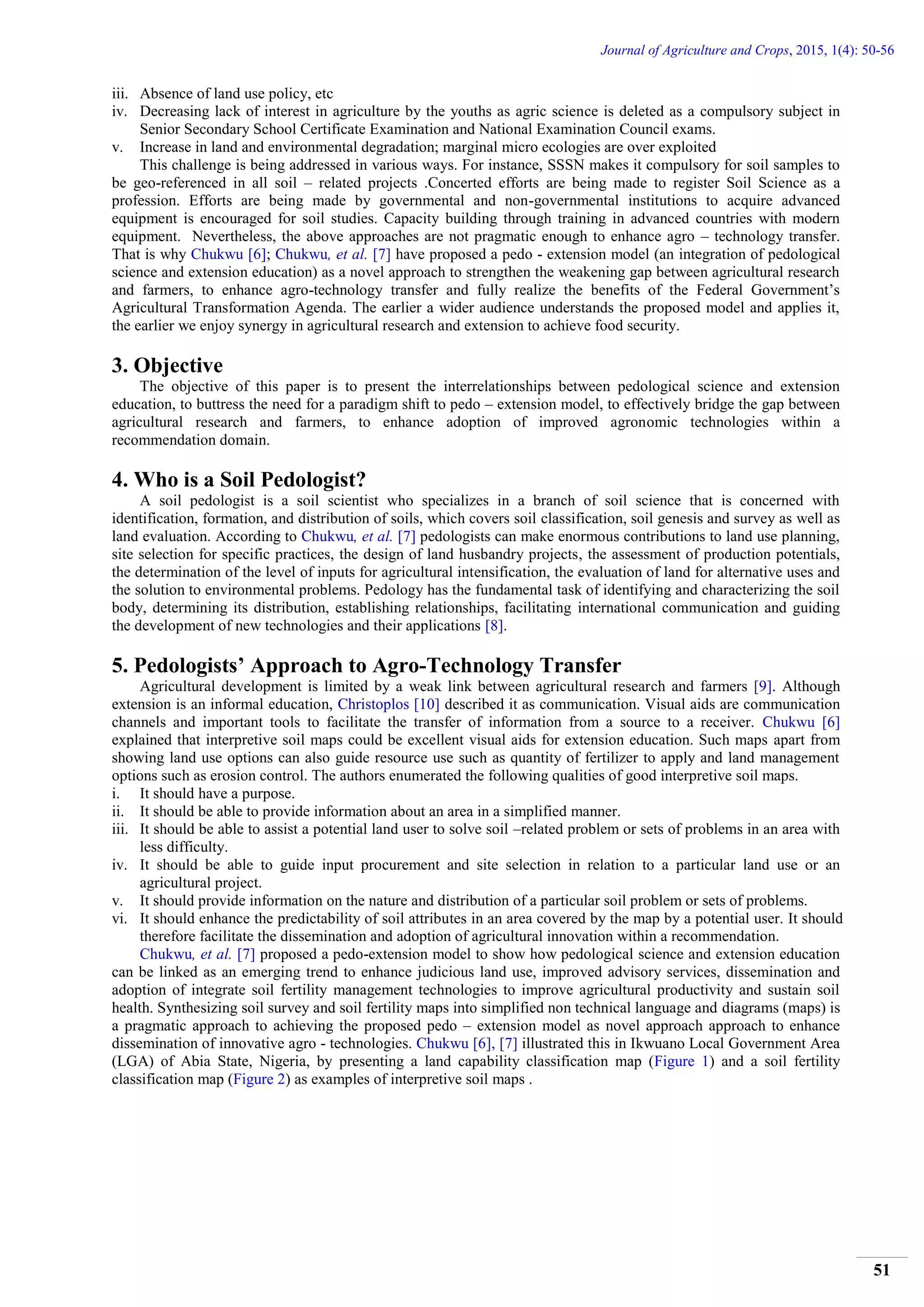 The Roles of a Soil Pedologist in Agro - Technology Transfer | PDF ...
