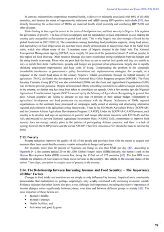 Effects of Food Safety and Food Security on the Economic Transformation ...