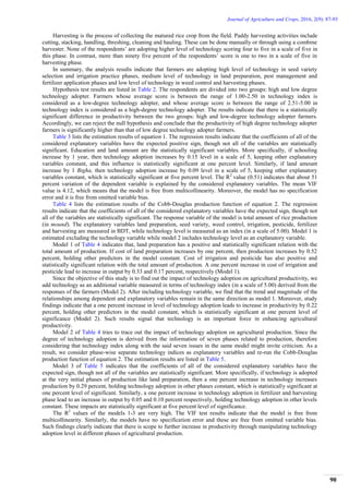 Impact of Technology Adoption on Agricultural Productivity | PDF