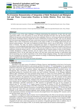 Pre-Extension Demonstration of Integration of Both Mechanical and Biological Soil and Water ...
