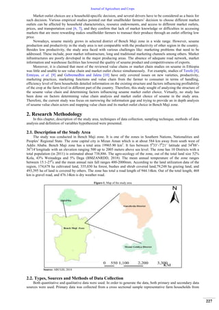 Value Chain Analysis of Sesame the Case of Bench Maji Zone, Southwest ...
