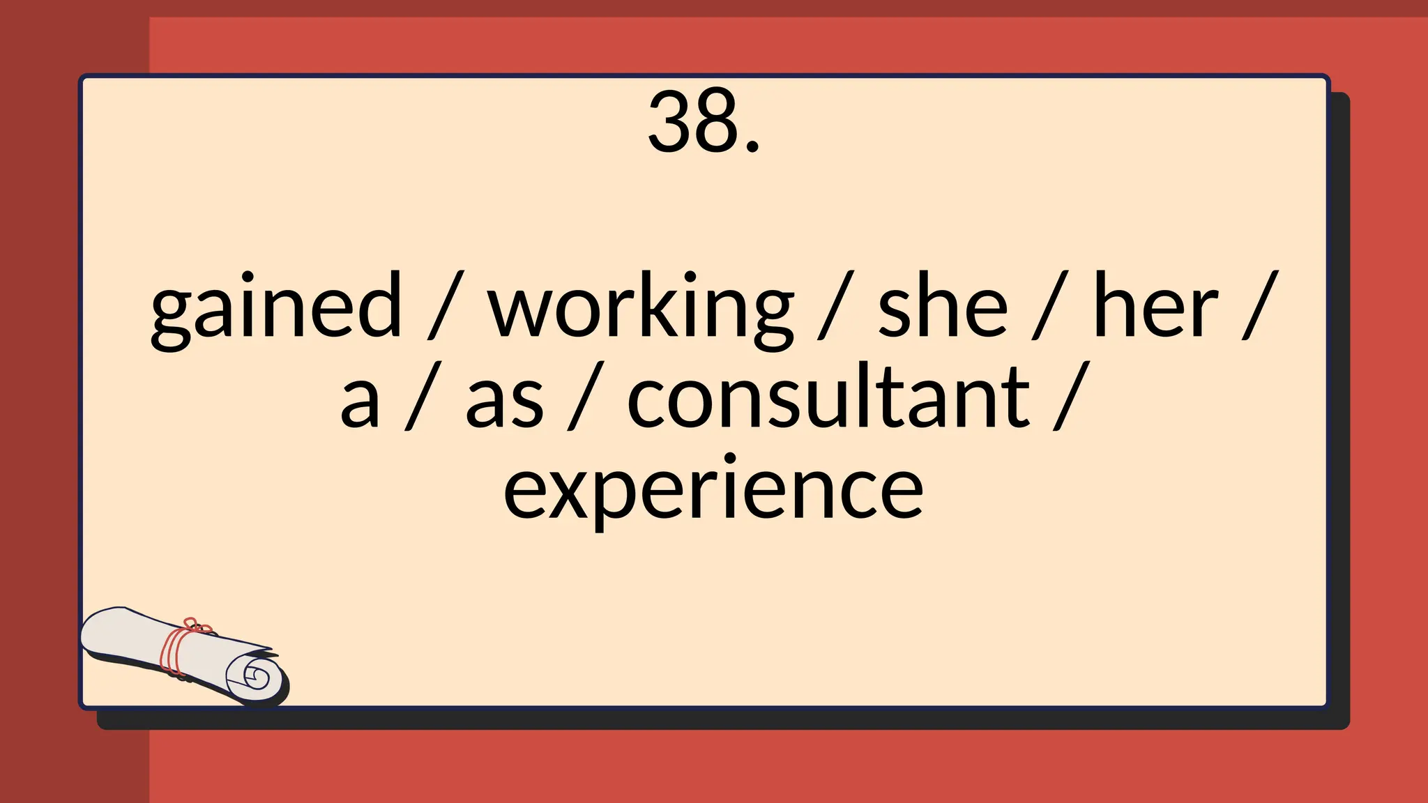 The Jumble Sentences (English Competition 2024) | PPTX