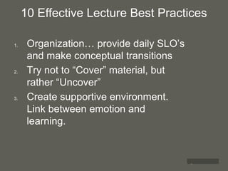 Jace Hargis Effective Lectures | PPT